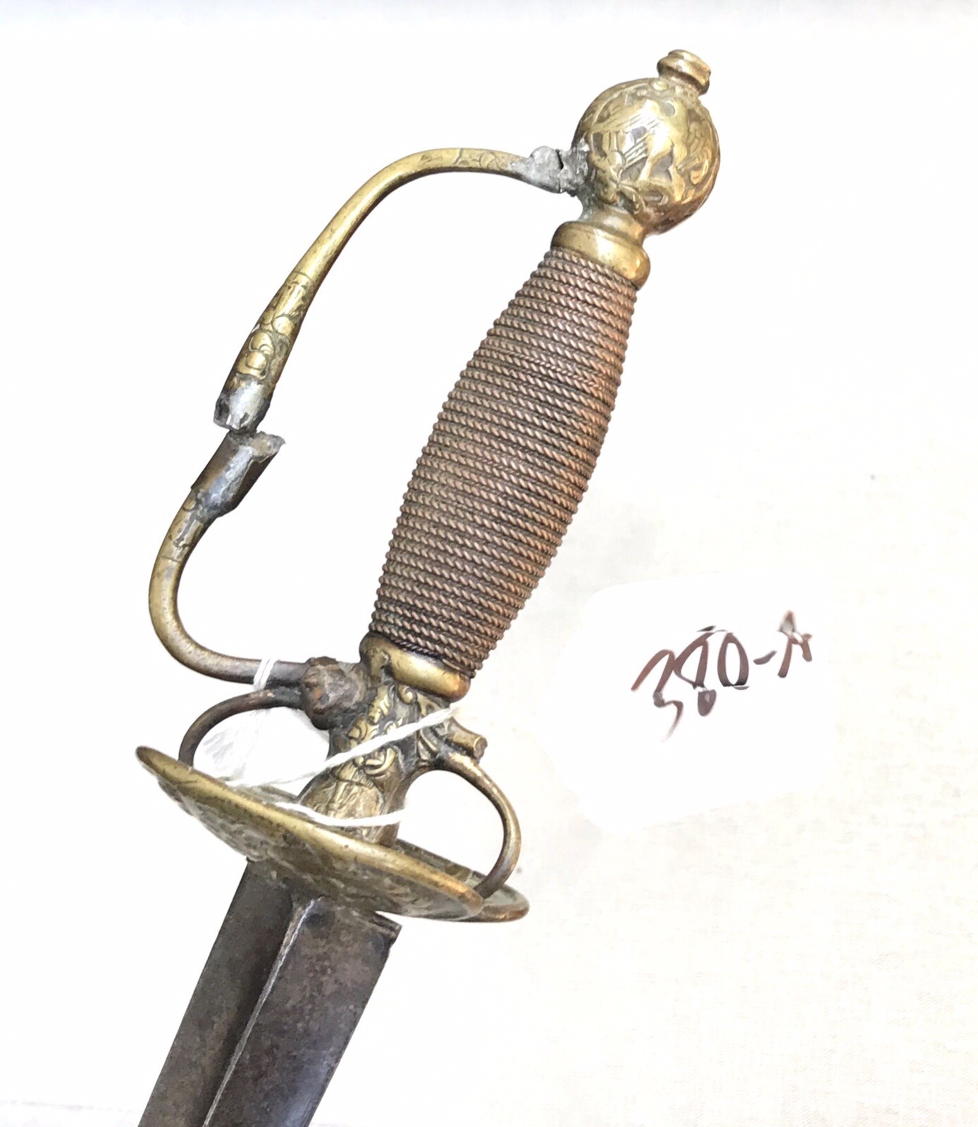 Antique Vintage 18/19C Fancy Spanish Colonial Sword Dagger Triangular ...