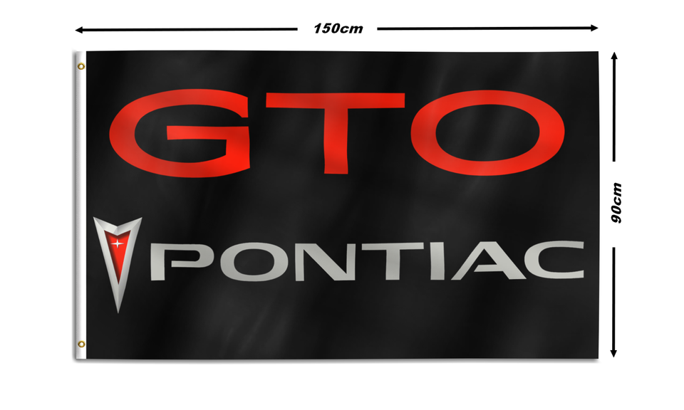Pontiac Gto Flag 3X5Ft Banner Muscle Car Racing Performance Garage Shop ...