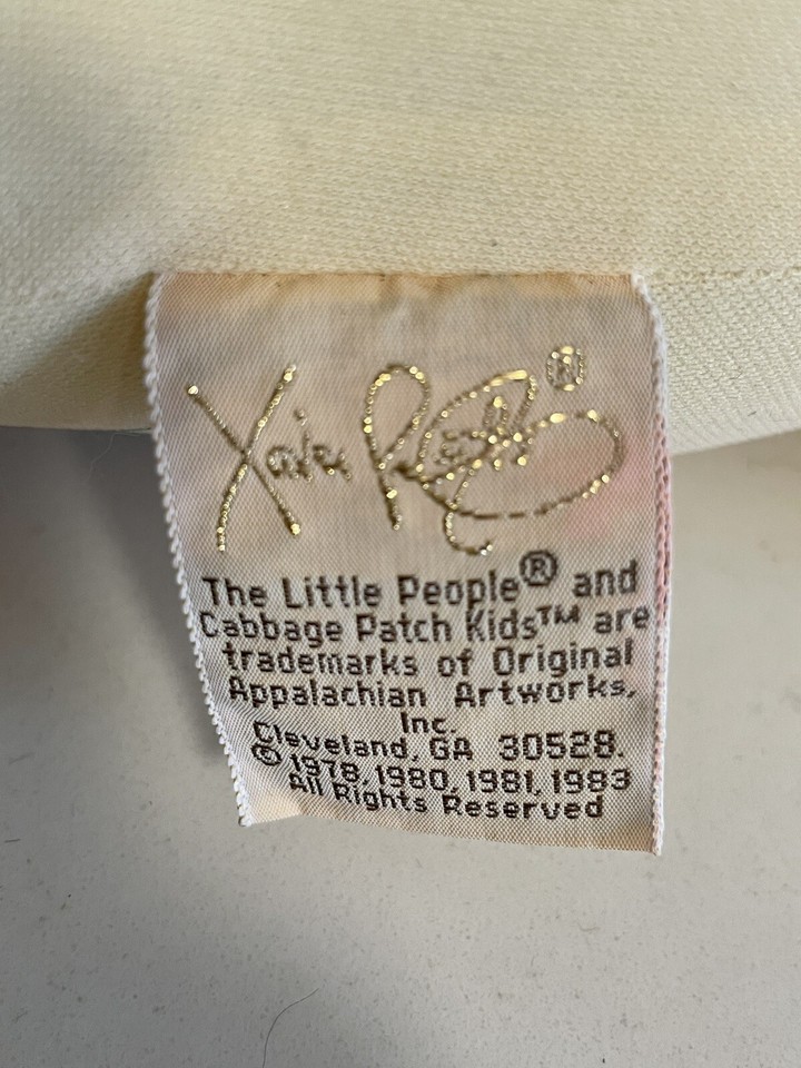 RARE 1987 Cabbage Patch Kid-The Little People Boy Signed-Designer-Soft ...