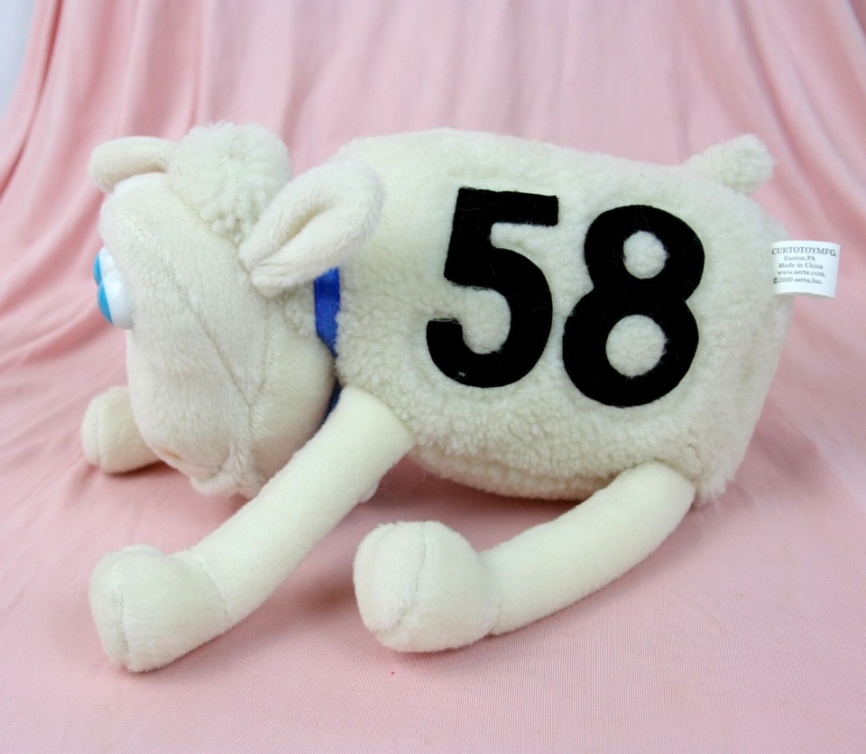Serta Sheep Sleep Number Lamb Curto Stuffed Plush Toy Farm Animal 2000s ...