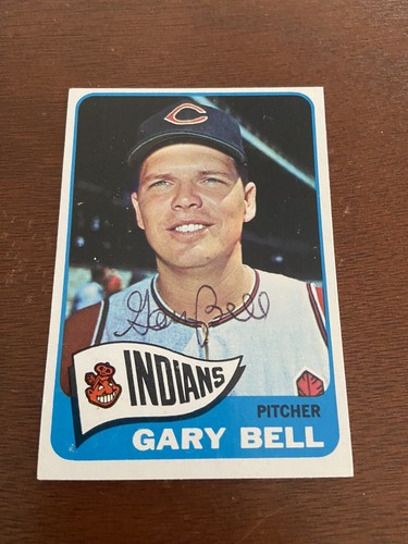 1965 TOPPS AUTOGRAPHED SIGNED AUTO Herman Gary Bell Cleveland Indians ...