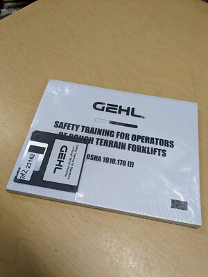 Gehl Rough Terrain Forklift OSHA Training (with Floppy Disk) OSHA 1910. ...
