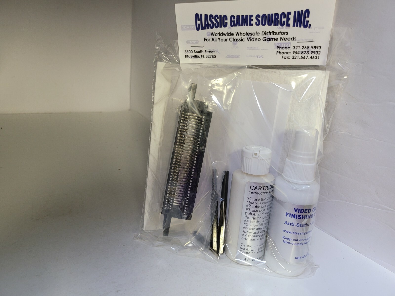 NINTENDO NES Repair Kit 72 Pin Cartridge Connector + Cleaning Kit + 3 ...