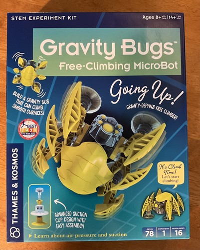 Gravity Bugs Free-Climbing MicroBot STEM Exp. Kit Thames & Kosmos 8yr ...