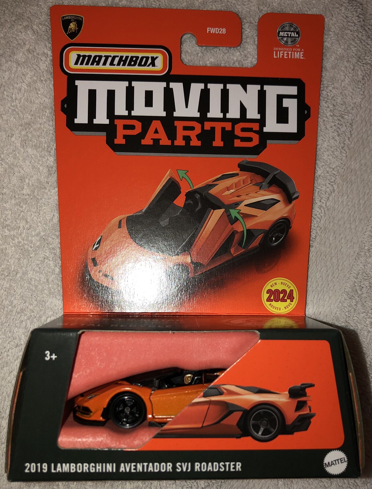 Lamborghini Aventador SVJ Roadster MATCHBOX MOVING PARTS New 2019 ...