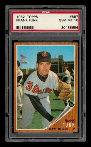 1962 Topps Set-Break #587 Frank Funk PSA 10 GEM MINT | eBay
