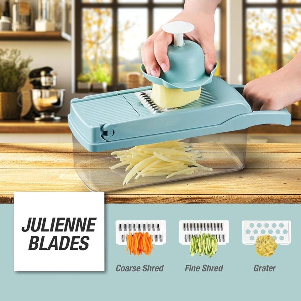 Vegetable Chopper 12 in 1 Multifunctional Veggie Mandoline Slicer ...