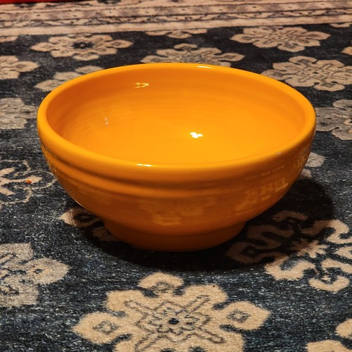 Fiesta Ware 5" Small Footed Bowl, Tangerine Orange, Rice Cereal Etc ...