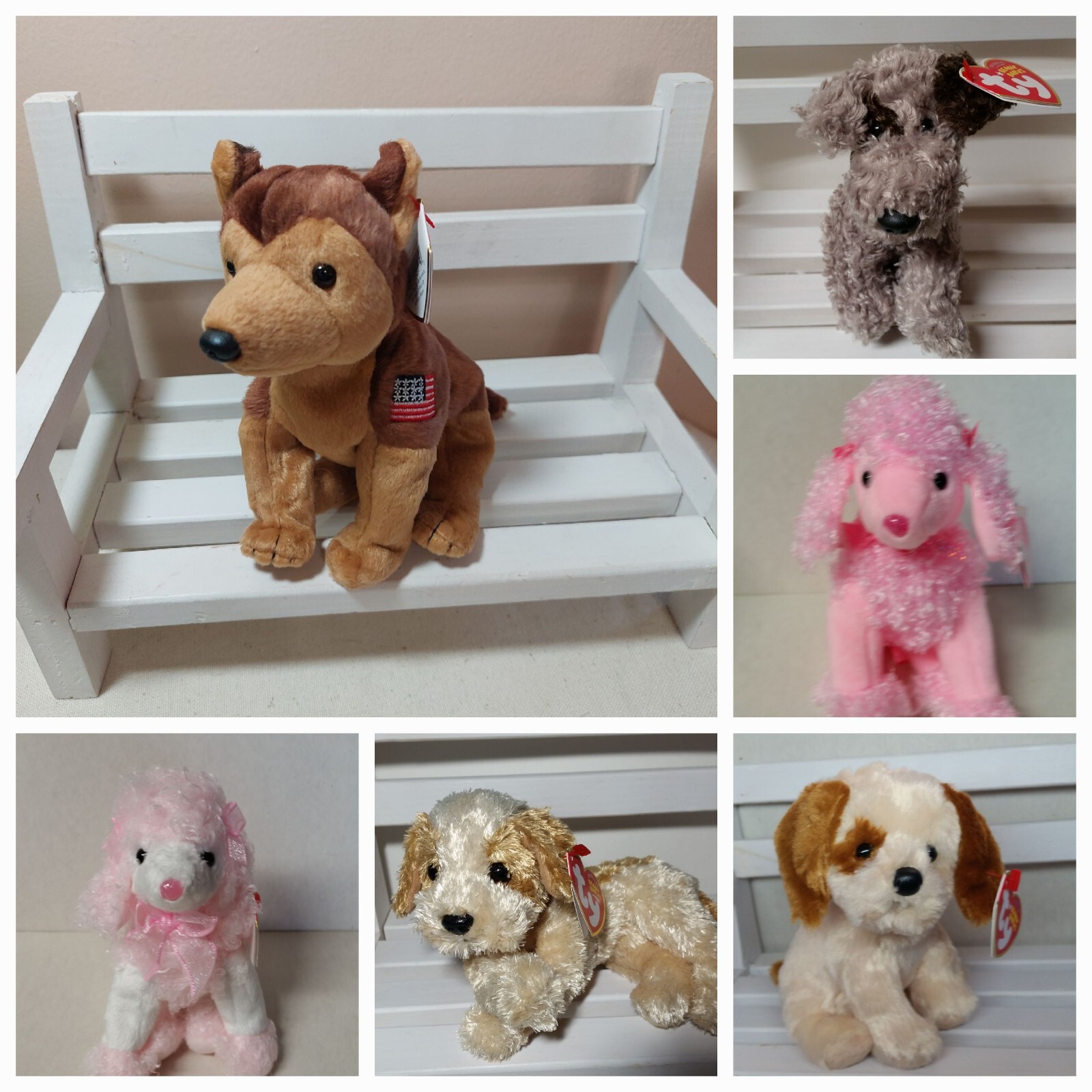 Ty Beanie Baby Dogs #6 BUYERS CHOICE New w/Tag Protector Banjo Boomer ...