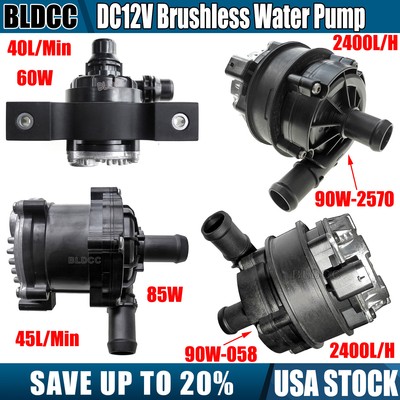 90W 60W 85W Brushless Electric Auxiliary Water Pump Large-flow ...