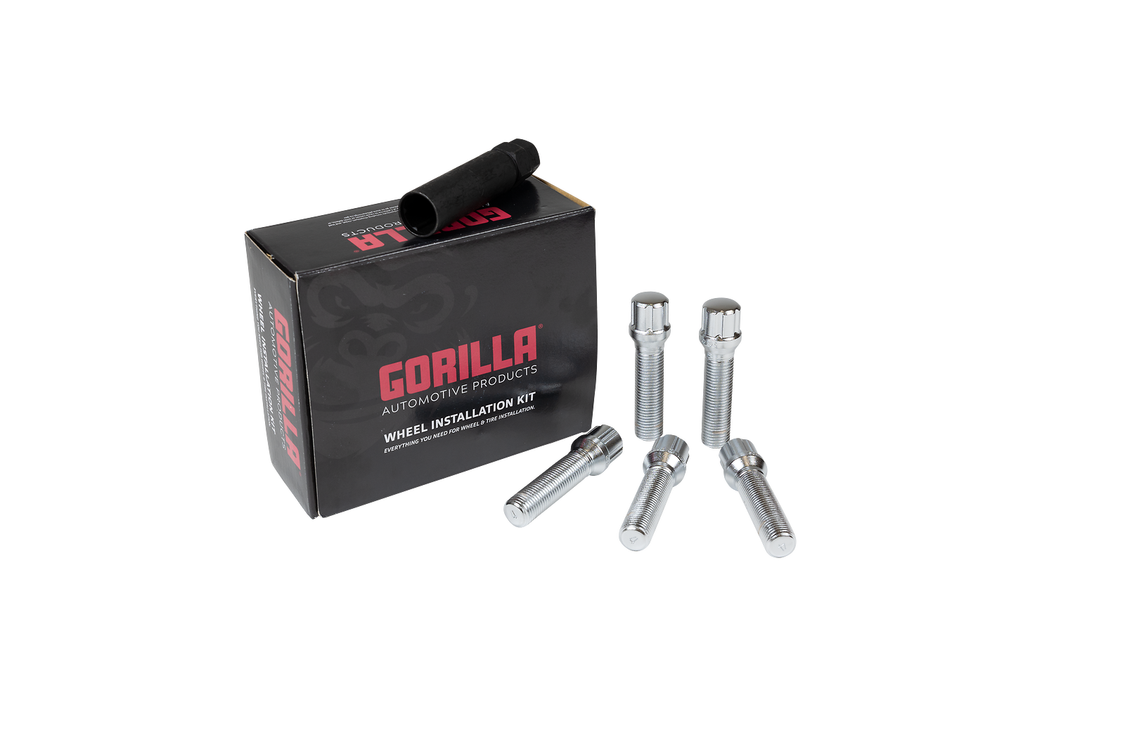 Gorilla Spline Lug Bolt Kit Duplex Conical 16mm x 1.50 Chrome 20 Lug ...