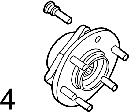 Nissan 402220B005 Genuine OEM Factory Original Wheel Stud for sale ...