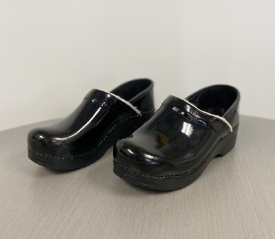Dansko Professional Black Patent Shiny Leather Clogs Size 37/US 6.5 | eBay
