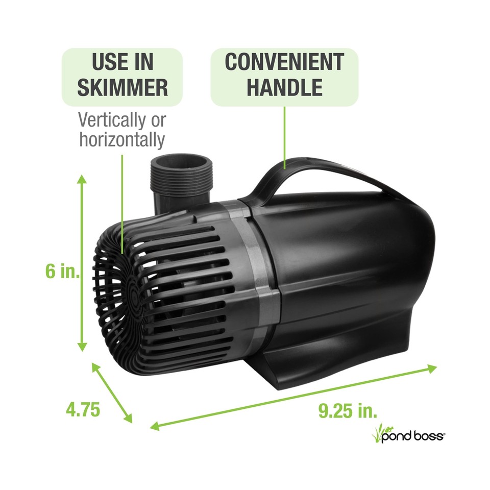 Pond Boss Waterfall Pump, 2300 GPH Pond Boss Waterfall Pump, 2300 GPH ...