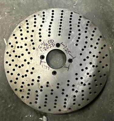 Dividing Head Indexing Plate 15-66 Double Sided 4 Bolt 6-11/16” OD ...
