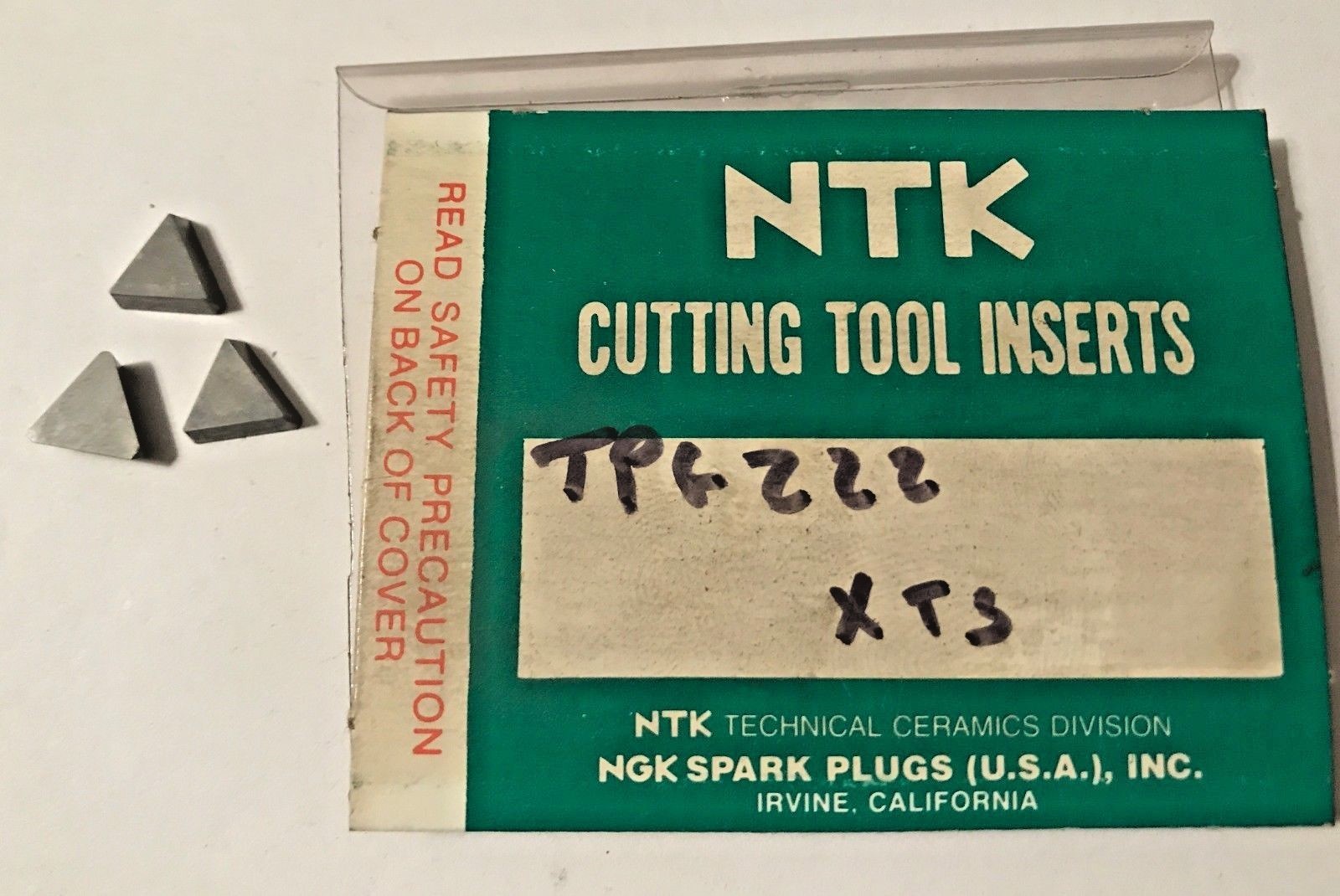 NTK Carbide Inserts - TPG- 222 XT3 - Qty. 3 - NEW! | eBay