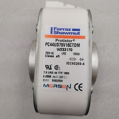 NEW Protistor Fuse PC44UD75V22CTD N221571 750V 2200A | eBay