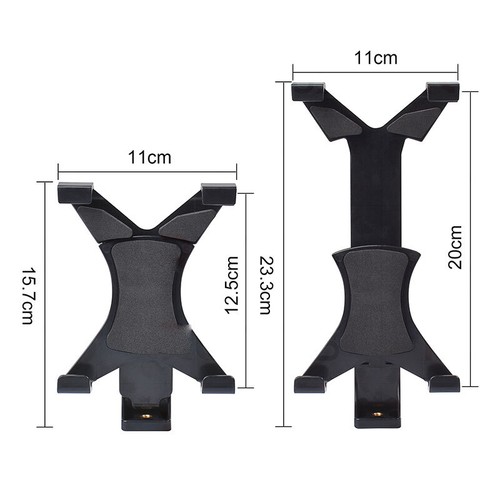 Tablet Stand Adjustable Tablet Tripod Mount Adapter Tablet Clamp Holder ...