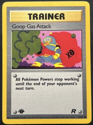 1st Edition Team Rocket Goop Gas Attack 78/82 Pokemon Trading Card WOTC ...