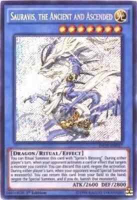 YUGIOH 1ST INOV-EN037 SAURAVIS, THE ANCIENT AND ASCENDED SECRET NEAR ...