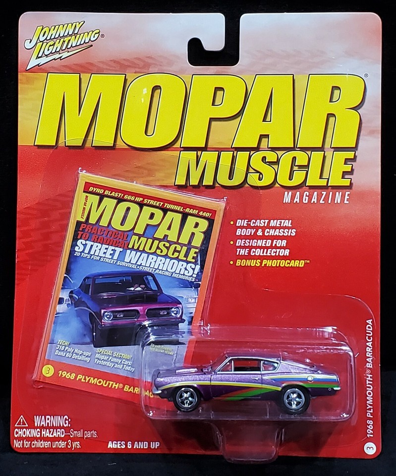Johnny Lightning 68 1968 Plymouth Barracuda Mopar Muscle Magazine ...