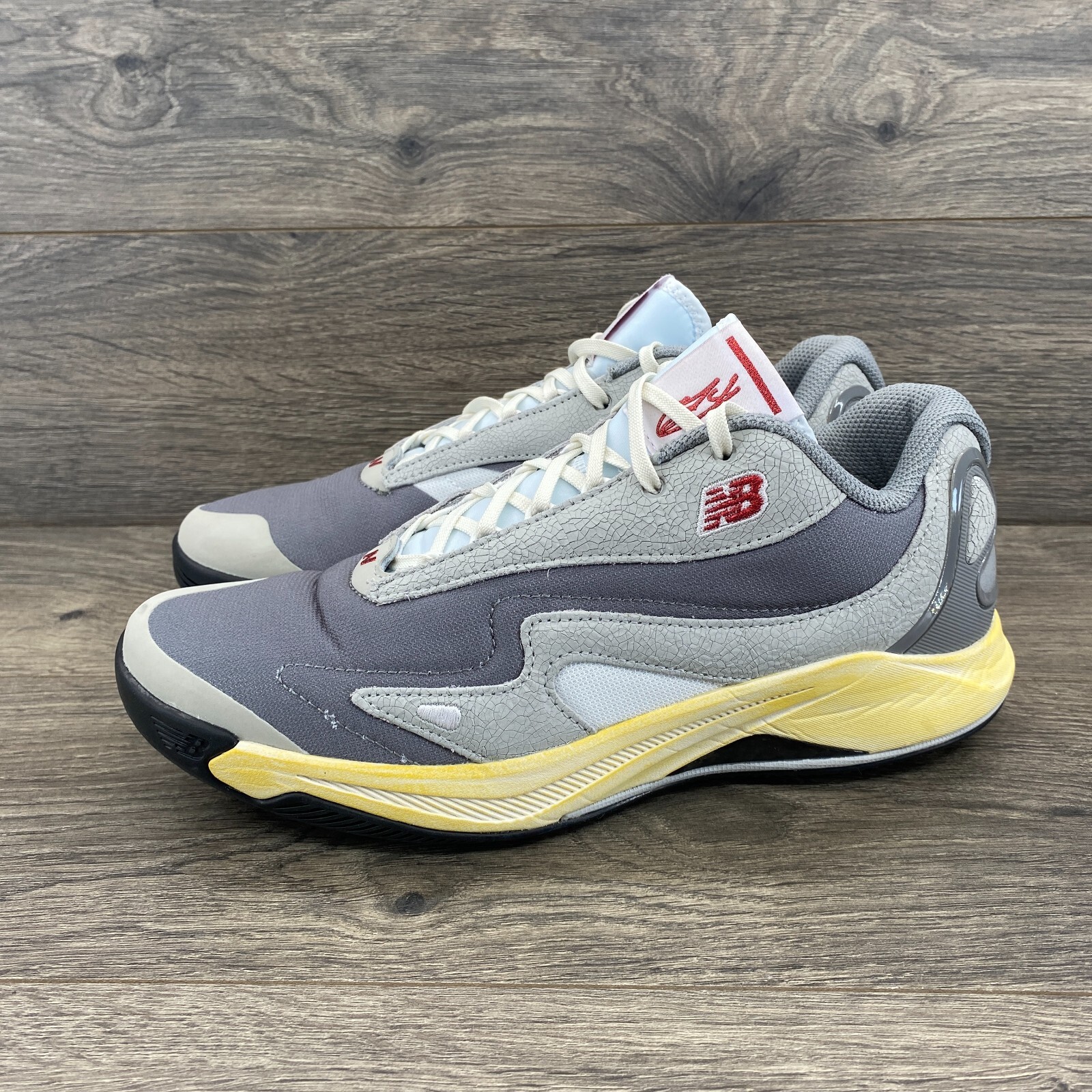 New Balance KAWHI 4 Basketball Athletic Sneakers Men's Size 9 Gray BBKLSGD4