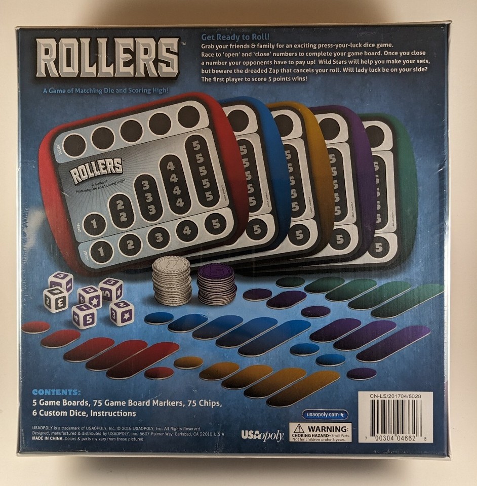 New USAopoly Rollers Board Game New Sealed 2016 Target Exclusive | eBay