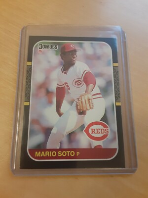 1987 Donruss#82 MARIO SOTO Cincinnati Reds Baseball Card, Starting ...