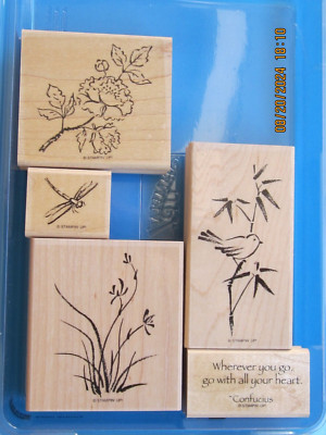 Asian Artistry Set of 5 Stampin Up Rubber Stamps | eBay