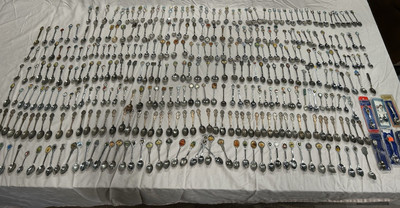 Vintage Collectors Spoons, State Spoons , Silver plated, Sterling 350 ...