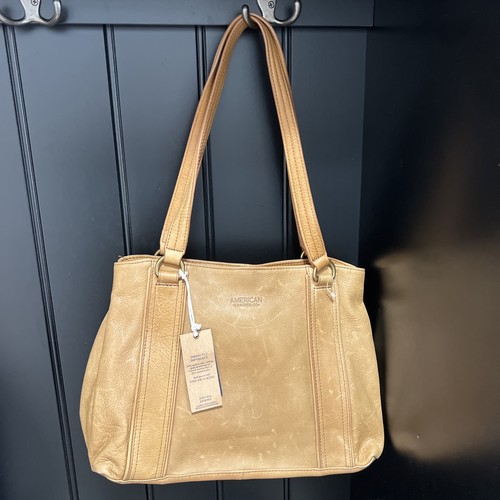 American Leather Company Val Perfect Satchel Cafe Latte Smooth Shoulder ...