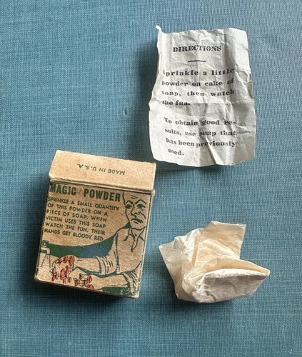 Vintage 1930s/40s ‘Magic Powder’ novelty joke prank in box unused Odd ...