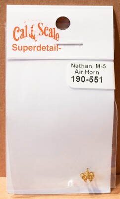 Cal-Scale #551 Airhorns (Unpainted Brass Casting) -- Nathan M5; 5 Bells ...