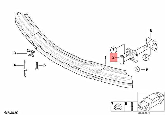BMW Genuine Shock Absorber Front Left E46 51118195297 for sale online ...