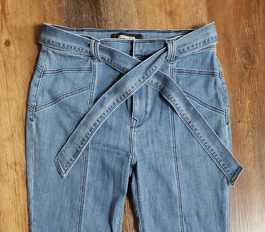 Women's Express Bell Flare super high rise stretch je… - Gem