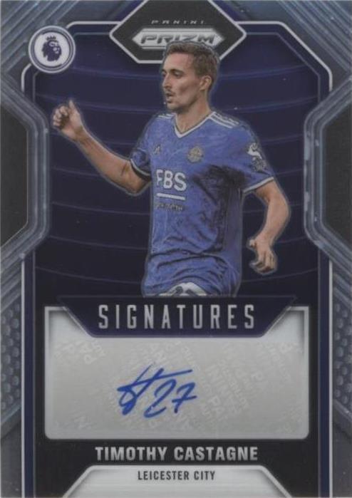 2021-22 Panini Prizm Premier League - Signatures Timothy Castagne #S ...