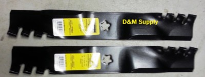 set of 2 Mower Predator blades to fit Craftsman Husqvarna 42" 138971 ...