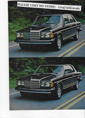 Original 1982 Mercedes Benz 300D, 300CD, 300TD, 300SD two page vintage ...