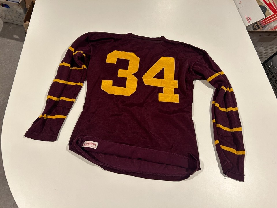 original VINTAGE mitchell & ness GAME WORN DURENE FOOTBALL JERSEY | eBay