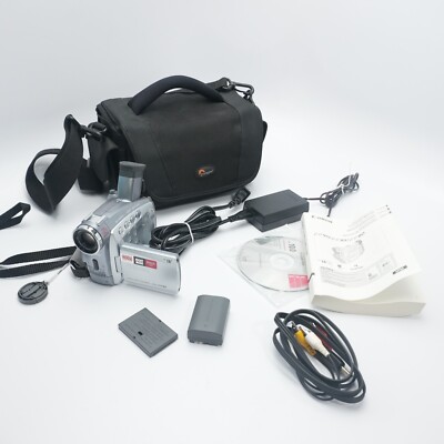 POWER ISSUE Canon ZR85 A 400X Zoom MiniDV Camcorder Bag Charger Manuals ...