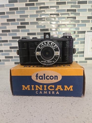 Vintage Falcon Minicam Miniature #127 Camera W/ Original Box Excellent ...