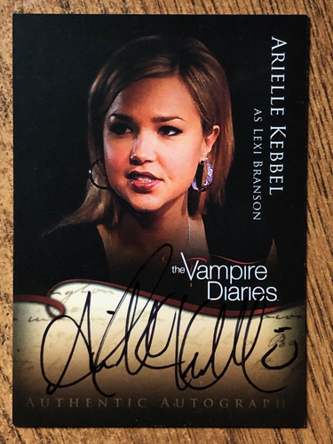 Vampire Diaries Arielle Kebbel Lexi Branson 2011 Authentic Autograph ...