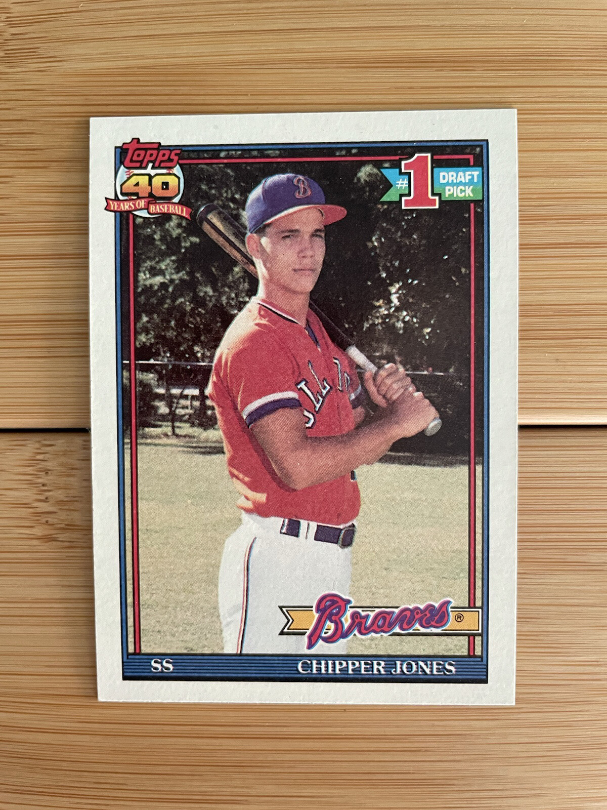 1991 Topps - #333 Chipper Jones, Chipper Jones (RC) for sale online | eBay