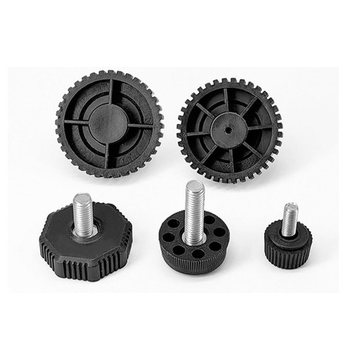 Round/Square Plastic Tube End Caps Insert Bungs Nuts Plug Adjustable ...