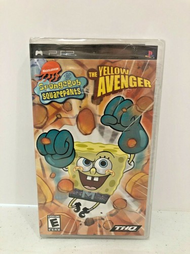 PSP SpongeBob SquarePants: The Yellow Avenger Game New Sealed ...