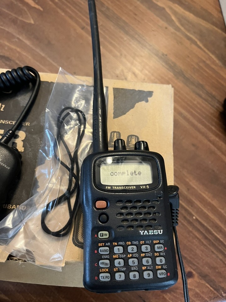 Yaesu VX-5R 50/144/430 MHz Heavy Duty FM Transceiver | eBay