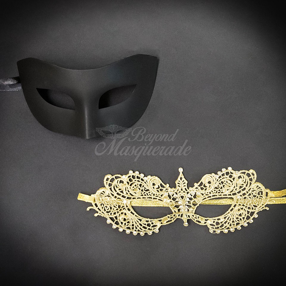 Lace Masquerade Mask RHINESTONES Anastasia Christian Ball Mask | eBay