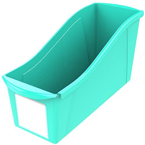 Large Book Bin, Interlocking Plastic Organizer for Home, Office and ...