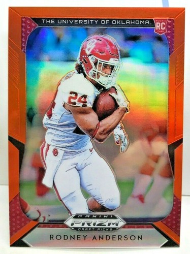 Rodney Anderson 2019 Panini Prizm Draft Picks ORANGE Refractor RC #109 ...