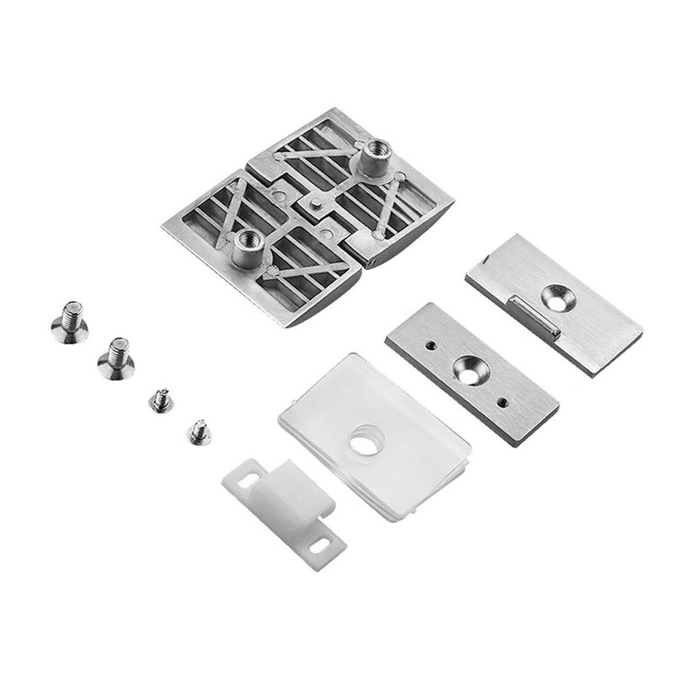 Brushed Nickel Glass Door Hinge Embedded Gate Hinges Cabinet Door Hinge ...